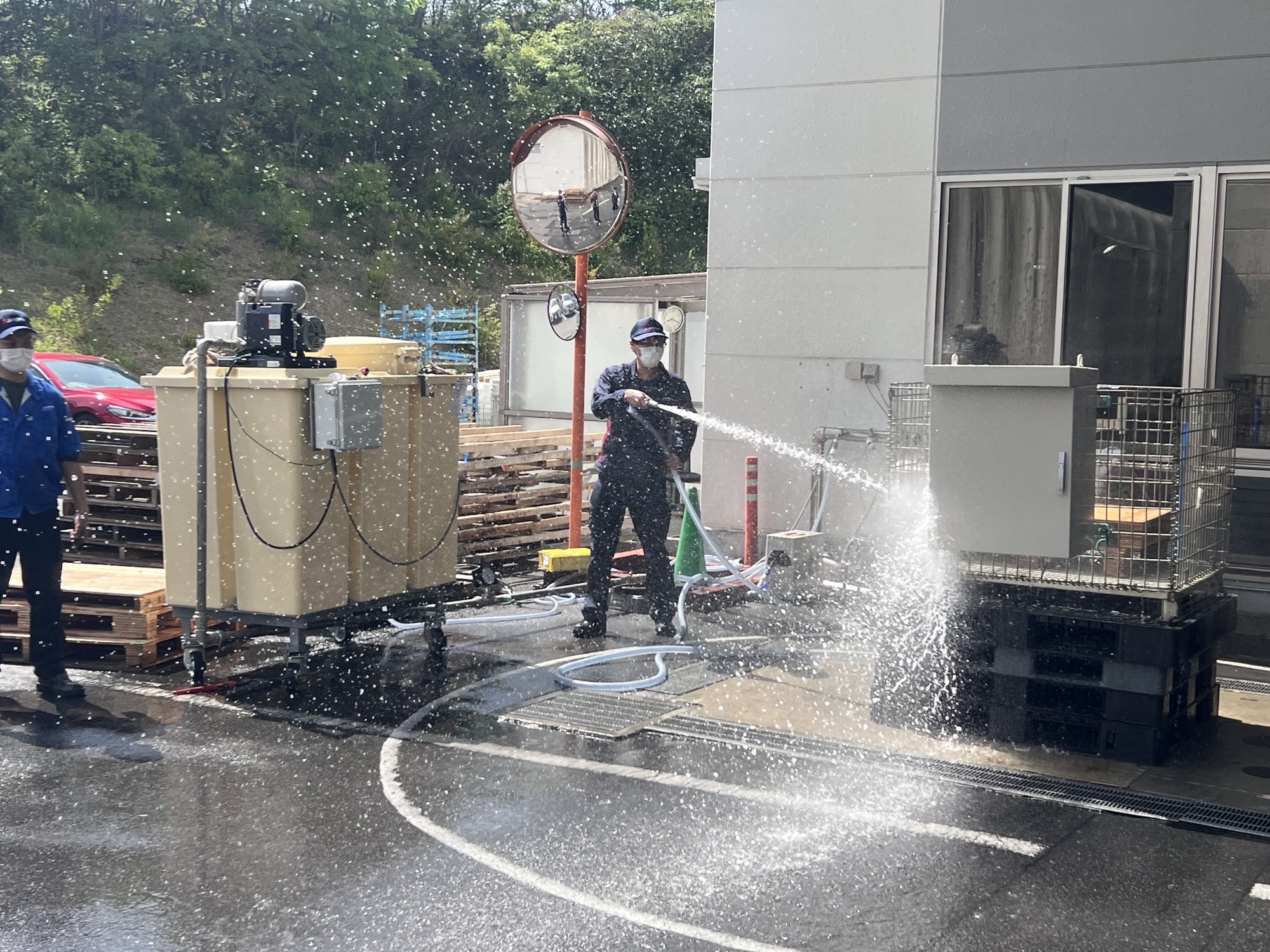 防水試験(IPX6)を実施可能になりました！！ - 株式会社マエショウ